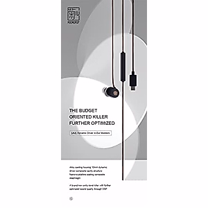 Moondrop JIU Earphone DSP 10mm High-Performance Dynamic IEMs MEMS Microphone USB-C Port in-Ear Earphone