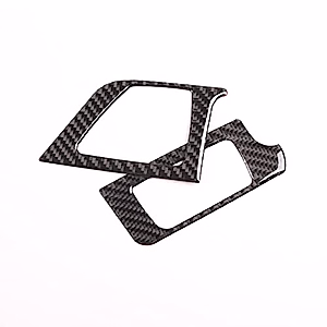 taruisixt for Toyota Tacoma 2016-2020 Real Carbon Fiber Car Dashboard Vent Panel Cover Decorative Sticker Protection Car Interior Accessories 2 PCS