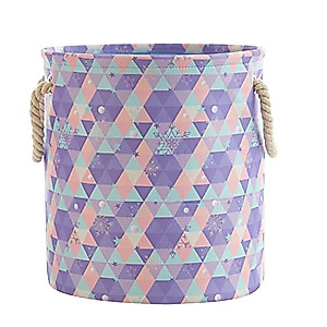 Idea Nuova Disney Frozen 3 Piece Multi Size Fabric Nestable Toy Storage Basket Set, with Rope Carry Handles (NK321606)