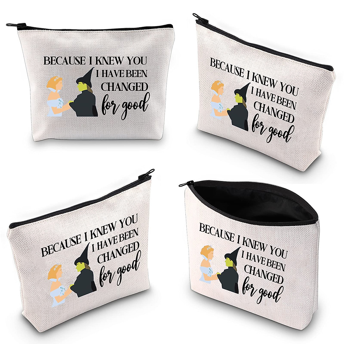 WCGXKO Musical Lover Gift for Best Friend Because I Knew You I Have Been Changed For Good Make Up Bag (Changed For Good)