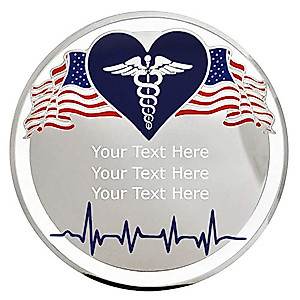 PinMart Saving Lives Medical Doctor Nurse Healthcare Engravable Challenge Coin