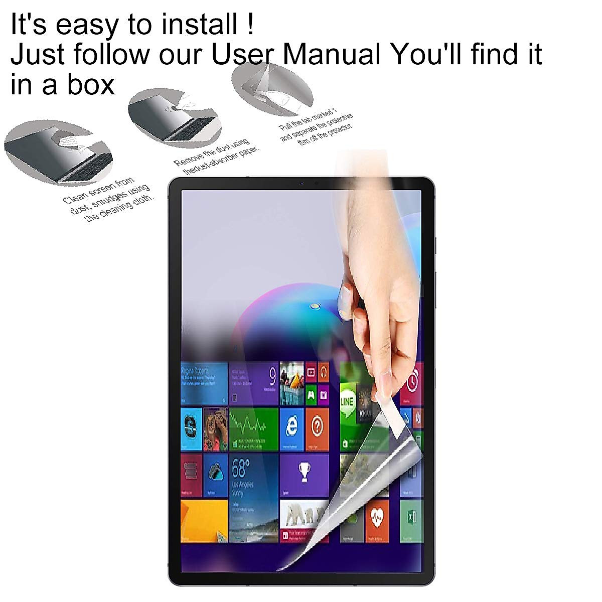 KEANBOLL 3 PACK Anti Glare Screen Protector for Samsung Galaxy Tab A7 Lite 8.7 inch Tablet(SM-T220/SM-T225), Anti Glare UV Screen Shield, Anti Fingerprint, Case Friendly, Matte