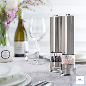 Salt and Pepper Mill Tray - Acrylic Transparent Mill Rest by urban noon - Grinders up to 2.2 inches in diameter