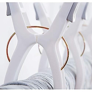 Foshine 8 Pack Beach Towel Clips for Beach Chairs White Jumbo Size Towel Clamps Lounge Pool Chairs Plastic Clothes Pegs Hanging Clip Clamps Large for Cruise Vacation