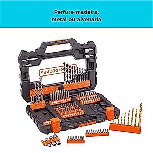 BLACK+DECKER A7230-XJ 104 Easy Grip Drill Piece Set - Black, 1-Piece