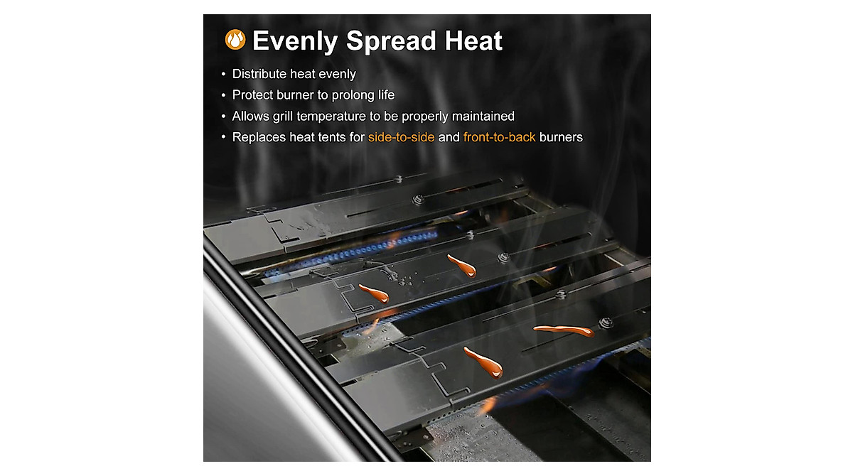 Criditpid Adjustable Grill Heat Plates - 5-Pack