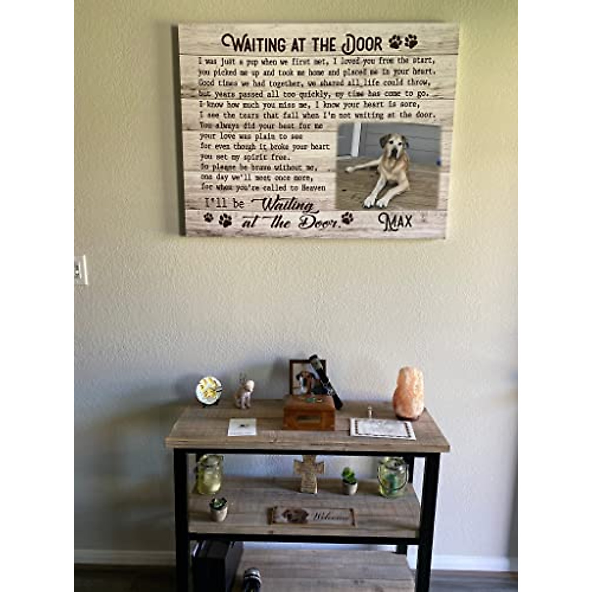 Custom Canvas Bereavement Gift | Dog Memorial Gift | Remembrance Gift | Sympathy Gift | Personalized Gift | Dog Gift | Memorial Gift | Pet Loss Gifts Custom Size