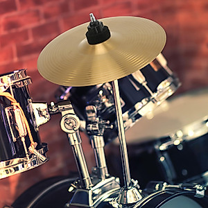 MILISTEN 10 Inch Brass Crash Ride Hi Hat Cymbals Traditional Cymbal for Players Beginners Percussion Music Instrument Parts