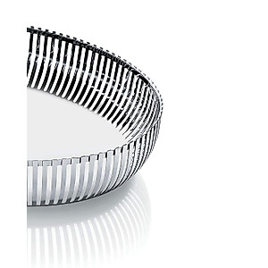 Alessi Oval Basket in 18/10 Stainless Steel Mirror Polished, Silver