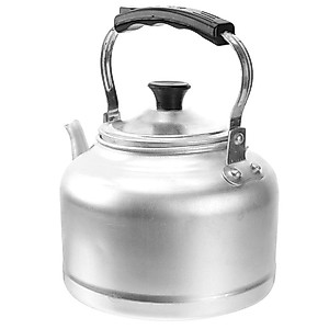 CALLARON Metal Tea Kettle Camping Stove Aluminium Tea Kettle 3L Stovetop Teakettle Classic Teapot Metal Tea Pots for Stove Top with Thin Fast Heating Base Vintage Kitchen Water Kettle