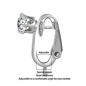 9 Pairs Faux Leather Clip on Earrings for Women Dangle- Long Teardrop Seashell Leather Clipon Earrings-Non Piercing Earrings Set for Women (#7)