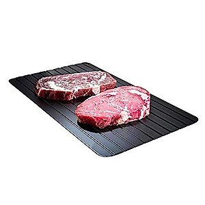 Quadow Defrost Tray,Easy Thaw Tray Defrost Food Quickly and Safely,No Power,No Chemistry (11.6x8.2 inch)