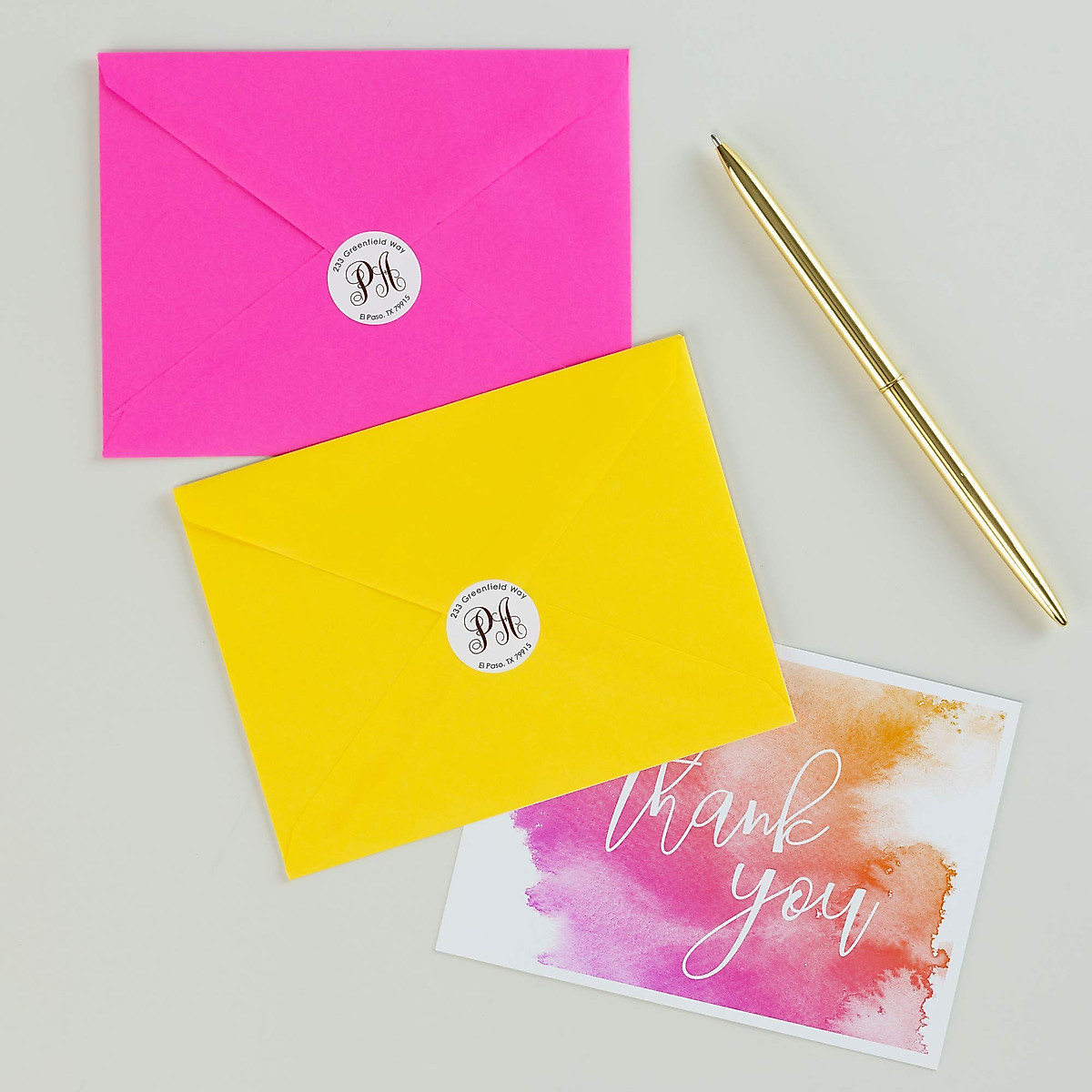 Avery White High Visibility Round Labels with Sure Feed, Permanent, 1-2/3", 2 Pack, 1,200 Labels Total (32135)