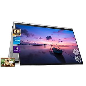 HP Envy x360 2-in-1 Convertible Business Laptop,15.6 FHD Touchscreen,Intel Core i5-1155G7 Processor,Windows 10 Pro,16GB RAM 512GB SSD,Fingerprint,Thunderbolt 4,Backlit Keyboard,32GB Durlyfish USB Card