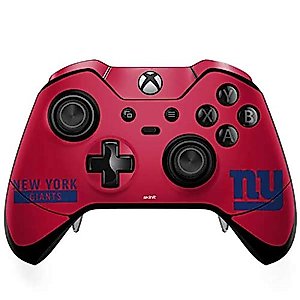 Skinit Decal Gaming Skin Compatible with Xbox One Elite Controller - Officially Licensed NFL New York Giants Red Performance Series Design