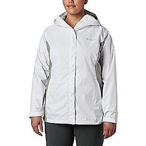 Columbia Women's Arcadia II Jacket, White/Flint Grey, 3X Plus