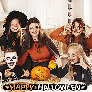 60 Pieces Halloween DIY Medals for Awards Halloween Party Trophy Halloween Awards Adults Halloween Party Prizes Spooky Contest Rewards for Kids Holiday Celebration Party Favors, 1.5 Inches in Diameter