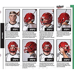 Schutt Sports Vengeance A11+ Youth Football Helmet with Facemask, White, Medium