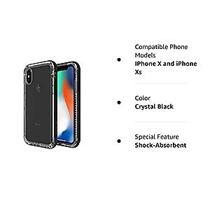 LifeProof Next Series Case for Apple iPhone Xs / iPhone X - Clear/Black