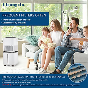 8 Pack 6000S Humidifier Replacement Wick Filter: Compatible with LEVOIT Superior 6000S Smart Evaporative Humidifier - Effectively Capture Large Particles and Minerals