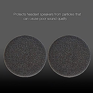 Global Teck Foam Cushion Replacement Kit for Jabra Evolve 20/30/40/65, 2pc Ear Cushions #GTW 6500-02
