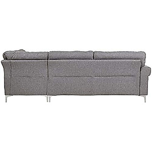 ACME FURNITURE Melvyn Sectional Sofa - - Gray Fabric
