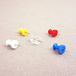 Kokuyokahi-S20 plastic thumbtack Dharma 5 color set (japan import)