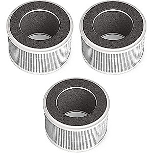 Nispira True HEPA Air Filter Replacement Compatible with Membrane Solutions MSB3 Air Purifier, 3 Pack