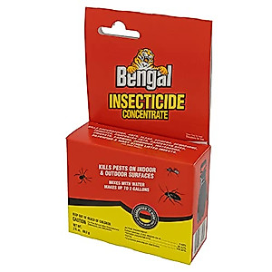 Bengal Insecticide Concentrate, Indoor and Outdoor Insect Killer, Makes 2 Gallons, 2 Oz. Liquid Concentrate