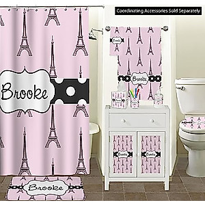 RNK Shops Eiffel Tower Waste Basket - Single Sided (Black) (Personalized)