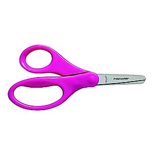 Fiskars Kids Scissors, Scissors for School, Blunt Tip Scissors, 5 Inch, Color Received May Vary