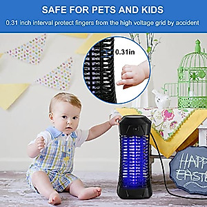 TULAER Bug Zapper Outdoor Indoor, Electric Mosquito Zapper, Fly Zapper - Bug Catcher, Insect Zapper for Home, Garden, Backyard