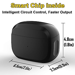 leChivée Replacement Charging Case Compatible with Jabra Elite Active 65t and Jabra Elite 65t, Earbuds Protective Substitute Cover with Built-in Battery (Charger Case Only, Earbuds not Included)