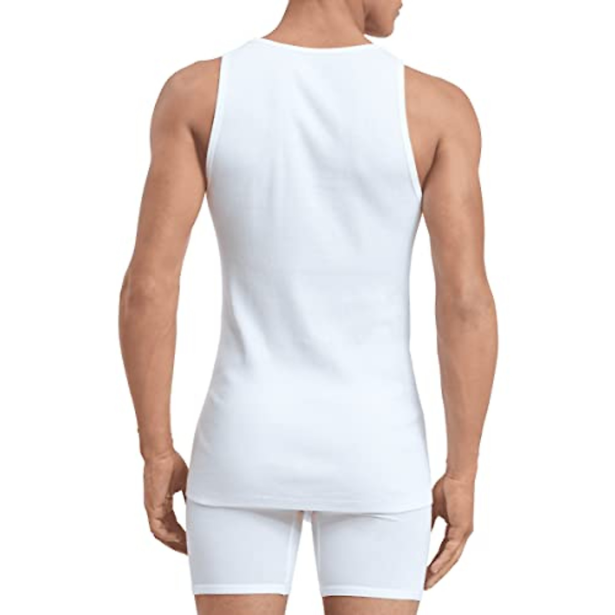 Calvin Klein Men's Cotton Classics 5-pack Tanks, 3 White/2 Grey Heather, Medium