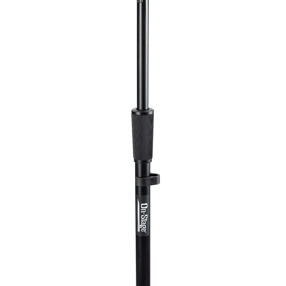 On-Stage MS9701B+ Heavy-Duty Euro-Boom Mic Stand (Setup for Vocal and Instrument Microphones, Adjustable Height, Portable, Folding, Tripod Base, Rubber Feet, Steel and Zinc, 5/8″-27 Threading, Black)