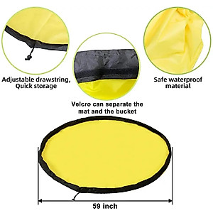 Toy Storage Organizer Bins kids Play Mat Organizer Storage Bags Box,Toy Storage for Boys & Girls,Large Toy Chest Car Playroom Organization and Storage Basket Collapsible Basket With Lid (Lion)