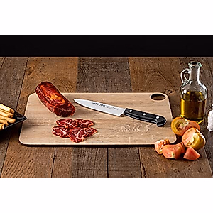 ARCOS Chef Knife 6 Inch Stainless Steel. Cooking Knife to Cut and Peel Small Food. Ergonomic Polyoxymethylene Handle and 150mm Blade. Series Universal. Color Black