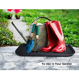 CHAIRLIN Space-Saving Extra Water Resistant Large Shoe Tray, Easy Clean Indoor and Outdoor Use All Seasons, Boot Tray for Entryway, Corridor, Kitchen, Trunk, Mudroom (2)