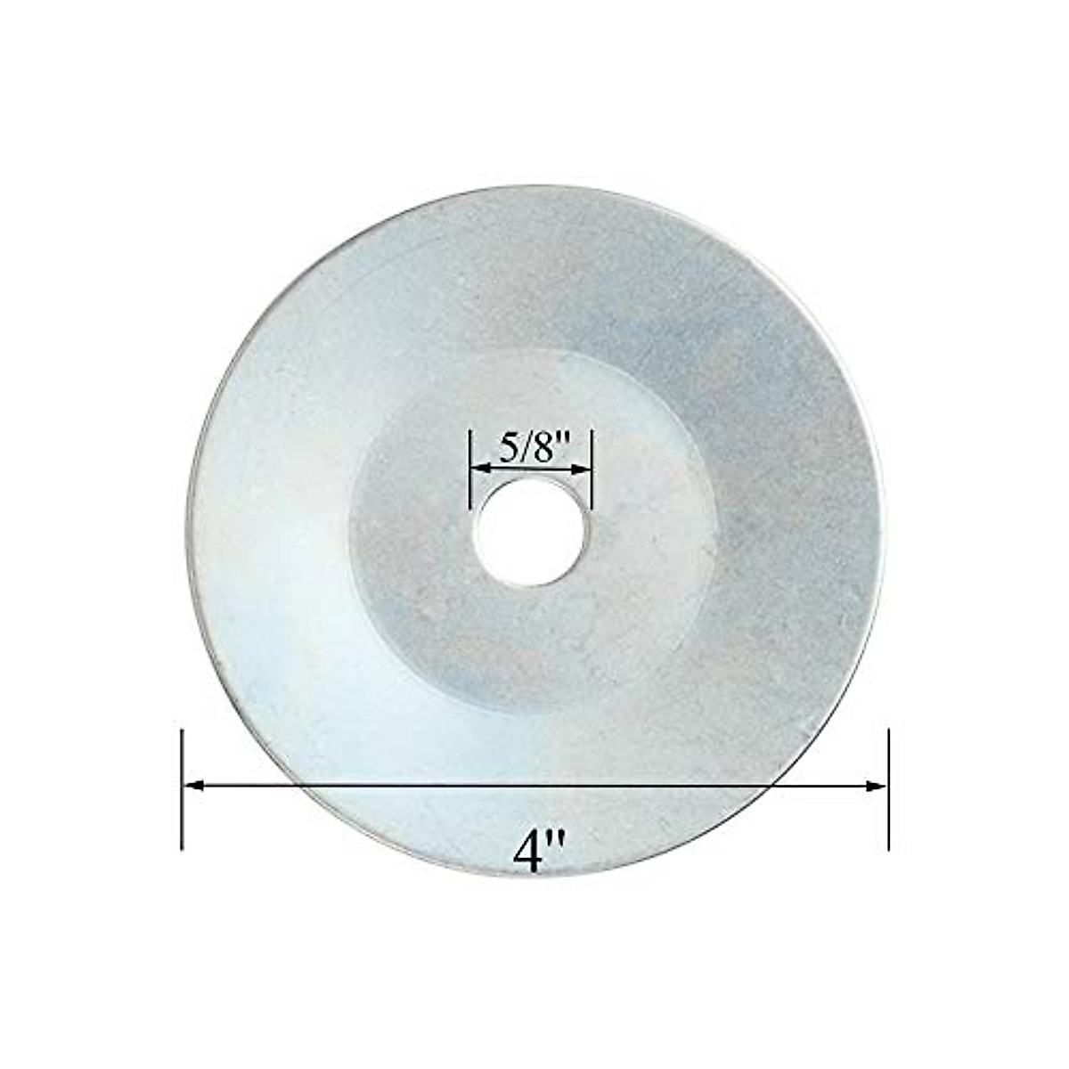 4" Airway Flange Kit Airway Buff Safety Flange Kit for Angle Grinder with 5/8" Arbor Hole - 1 Set