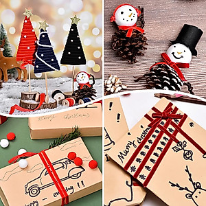 5/8" Wide x 25 Yards Velvet Ribbon, Vintage Single Face Velvet Ribbons for Gift Wrapping, Christmas Wrapping Bows, Wedding Decor, Sewing and More (Red)