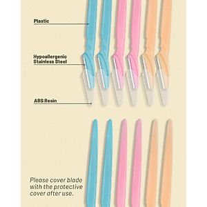 Eyebrow Razor for Women, 120 Pcs Dermaplaning Tool for Face Professional, Face Razor for Women Facial Hair Remover