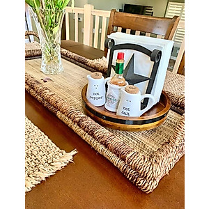 12 Inch Acacia Wood Lazy Susan Turntable for Table, Kitchen Turntable Organizer, 360 Degree Decorative Turntable for Countertop Cabinet or Centerpieces