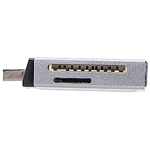 Expansion Dock, Aluminum Alloy Shell 6 in 1 Multifunctional USB Adapter Mini Portable for Keyboard for Flash Disk for Mouse