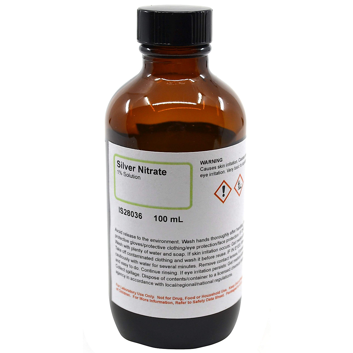1% Silver Nitrate Solution, 100mL - The Curated Chemical Collection