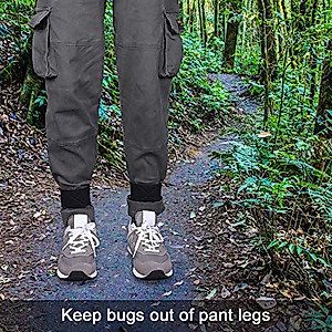 Wisdompro 1 Pair Neoprene Ankle Blousing Garters Trousers Boots Blousers Strap with Hook and Loop for Waders Fly Fishing Hunting Hiking Cycling Gardening Military Uniforms