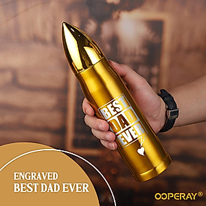 OOPERAY Gifts for Dad, Tumbler 17oz, Fathers Day Dad Gifts from Daughter Son, Birthday Christmas Stocking Stuffers Gifts for Dad, Dad Gifts from Kids