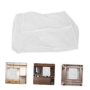 Alipis Clothing Dust Bag Clothing Dust Cover Hanging Peva White Coat Hanging Closet Bags