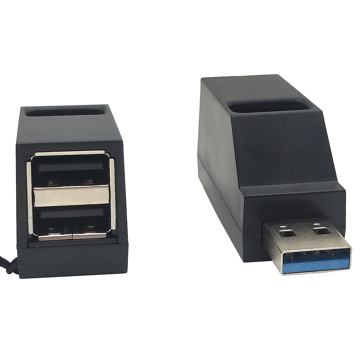 3-Port USB 3.0 Hub, Traovien USB 3.0/2.0 Data Hub Splitter Portable for PC, Laptop(Black,1pcs)