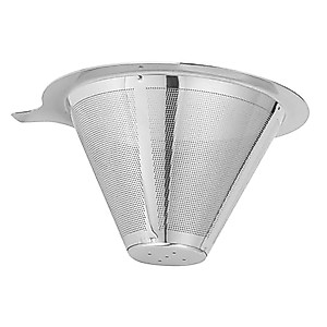 FELTECHELECTR Coffee Filter Tea Net Drip Coffee Maker Cone Espresso Filter Coffee Machine Filter Meshes Pot Home Coffee Mesh Infuser Filter Mesh Strainer Strainers Stainless Steel