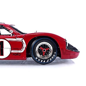 Shelby Collectibles SC423 1967 Ford GT MK IV #1 Red LeMans Winner 24 Hours 1/18 Diecast Model Car
